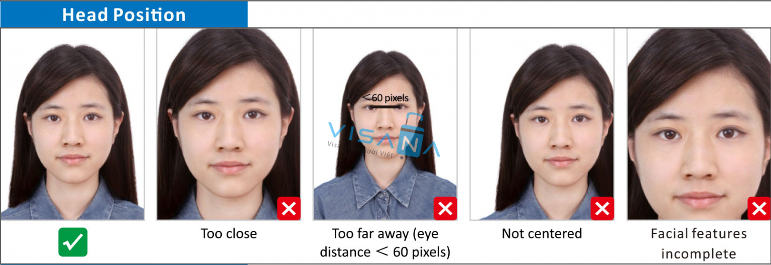 Tiêu chuẩn ảnh visa Trung Quốc - Cập nhật